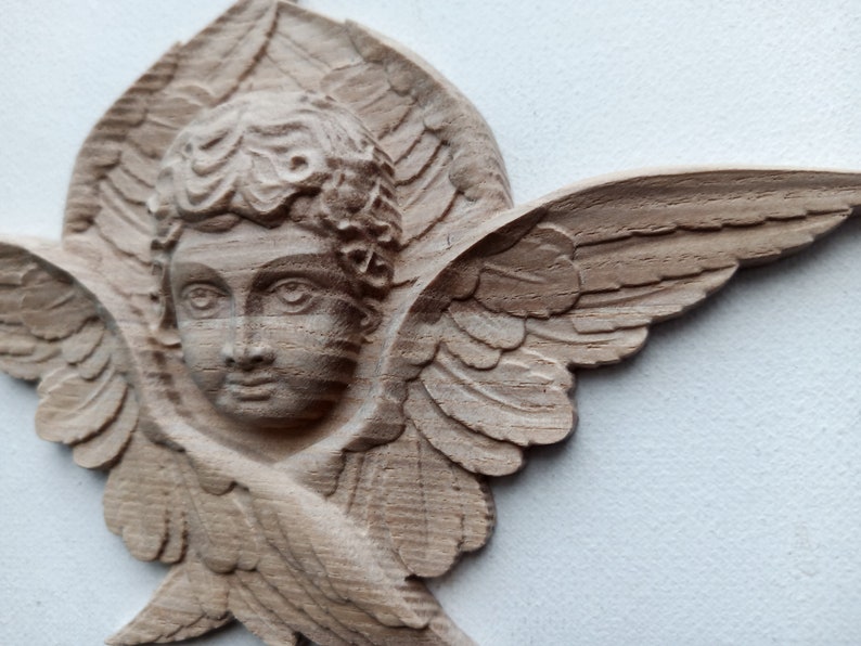 Cherub, Winged Angelic, Angel, Wooden Angel, Carved Angel, Angel ...