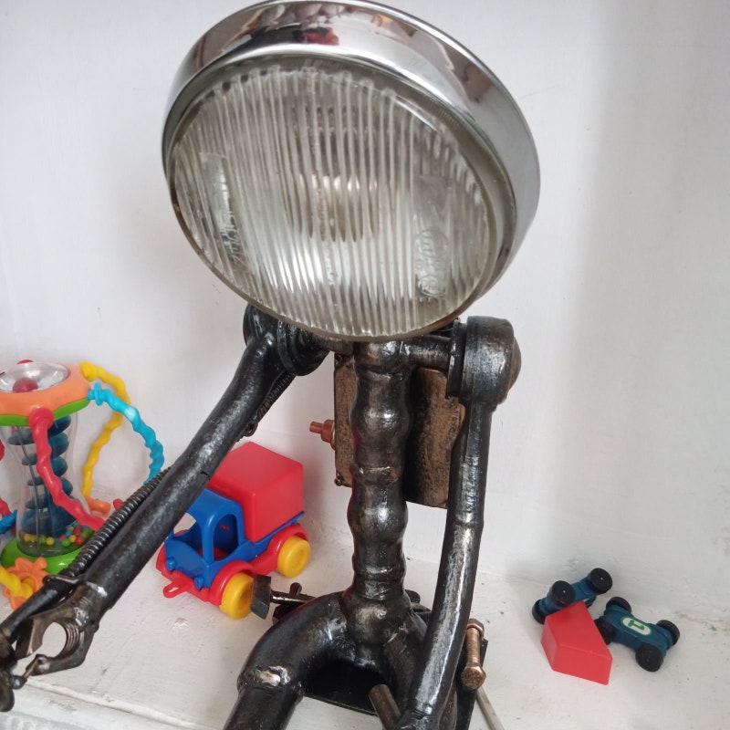 Robot Lamp - Etsy