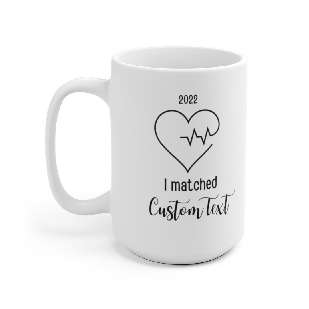 Personalized Match Day Mug, 2024 Match Day Gift, Custom Mug for New ...