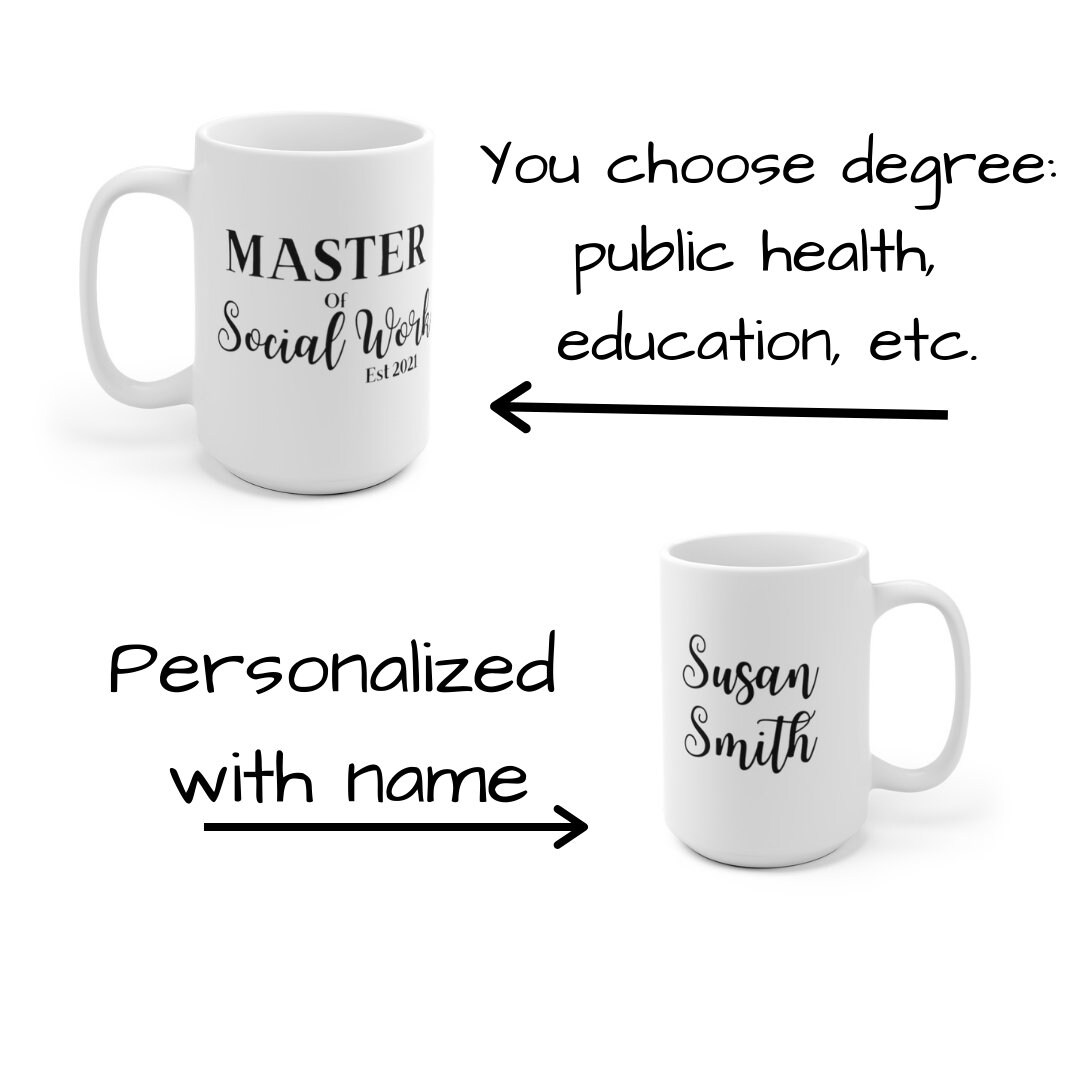 Personalized Masters Degree Mug With Name Custom Masters - Etsy UK