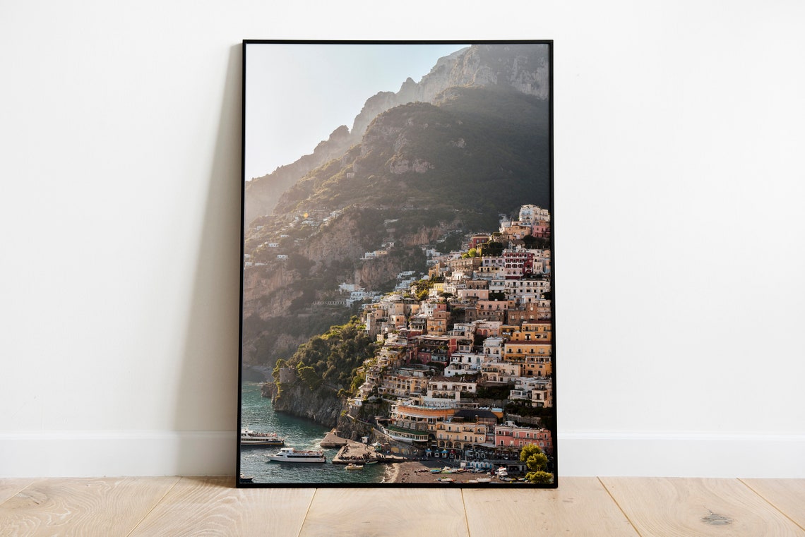 Positano Print, Positano Printable, Italy Photography, Pastel Print ...
