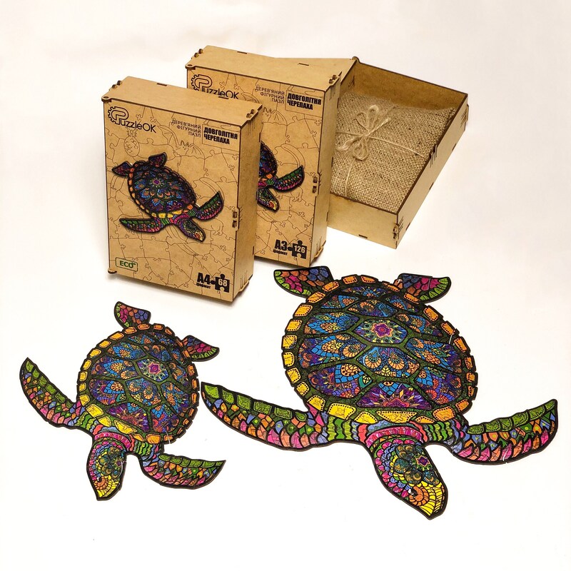 Turtle Puzzle - Etsy