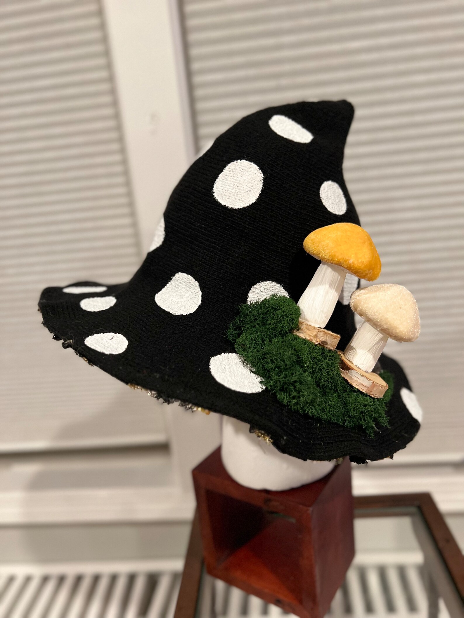 Hand Painted Mushroom Magic Hat - Etsy