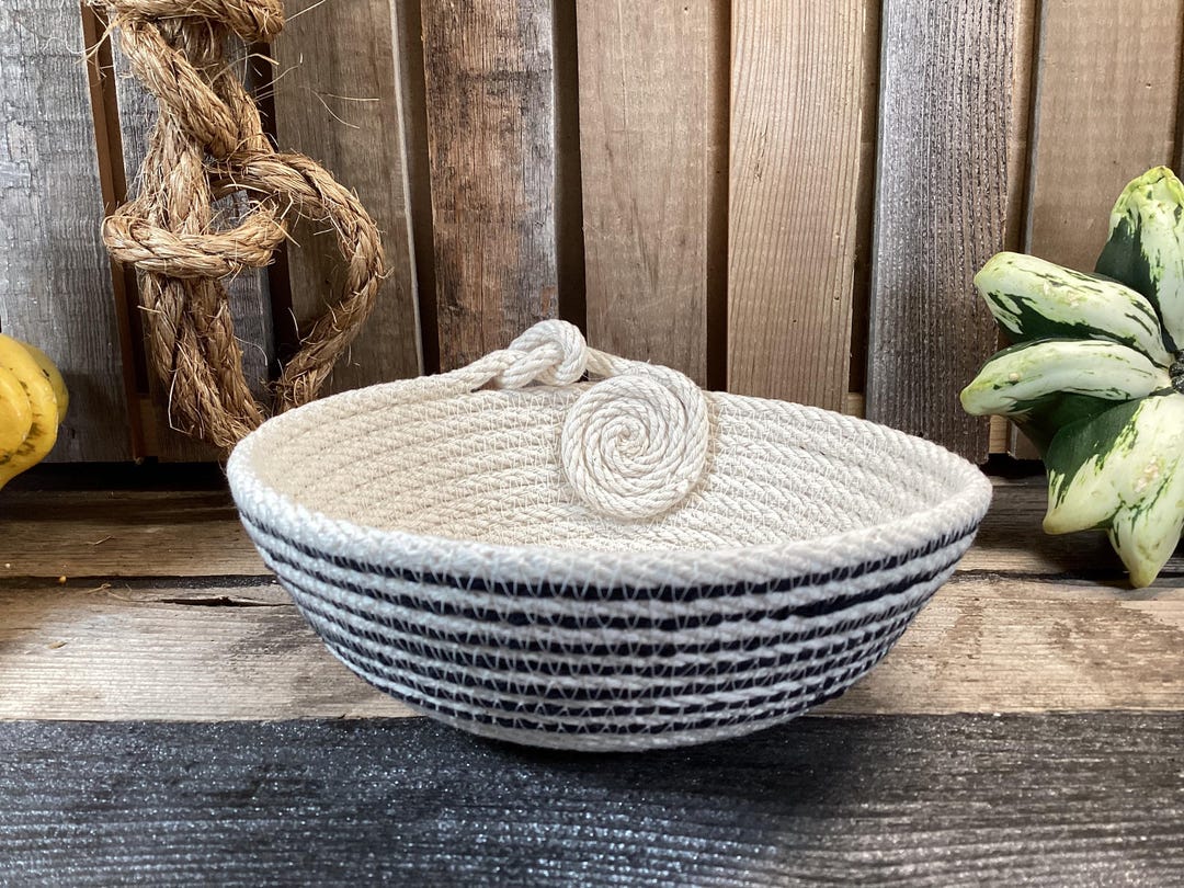 This Rope Bowl is Small but Mighty the Simple Design and Contrast of ...
