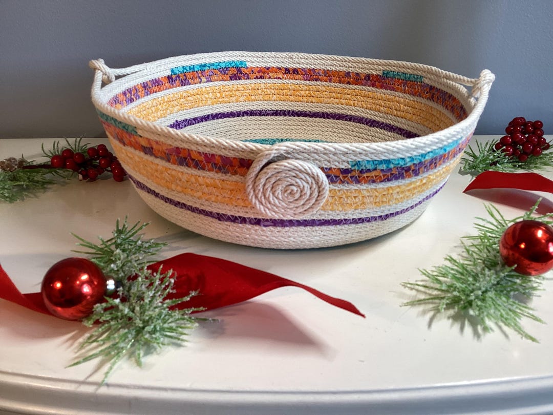 Do You Like Decor With Boho Flair This Colorful, Handmade Cotton Rope ...