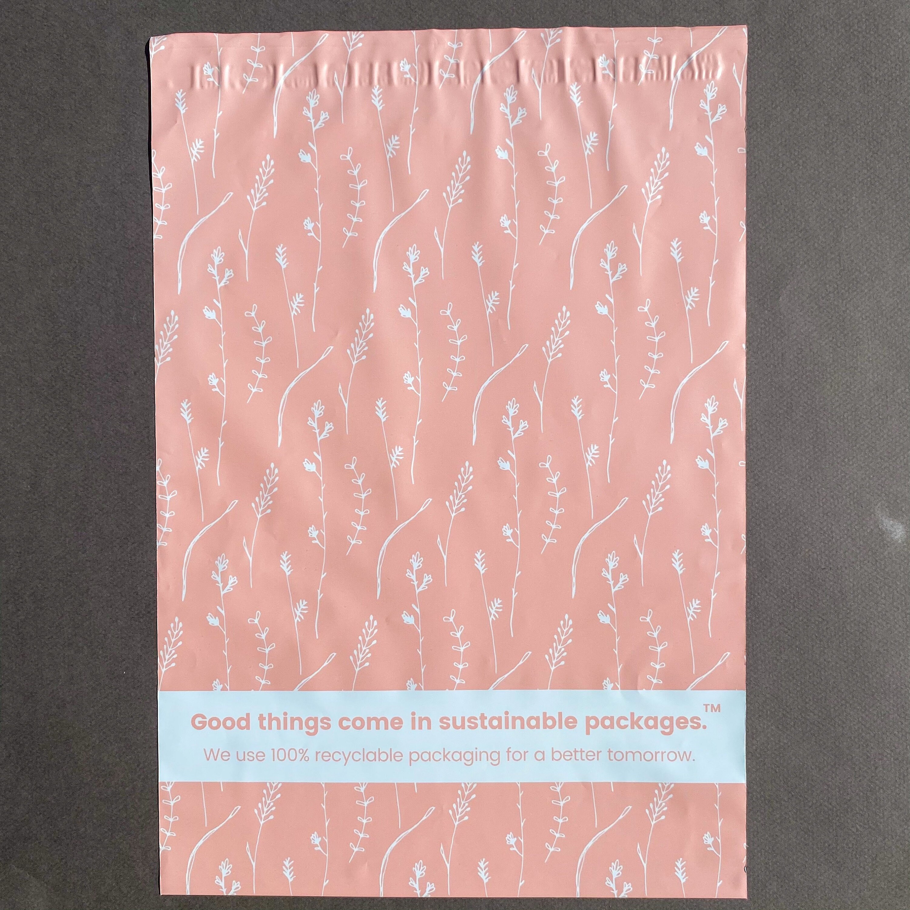 Eco-friendly Poly Mailers 10 X 13 Pink Wild Flowers Pack of - Etsy