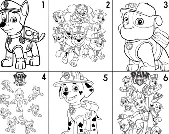 Paw Patrol Paint Canvas - Etsy