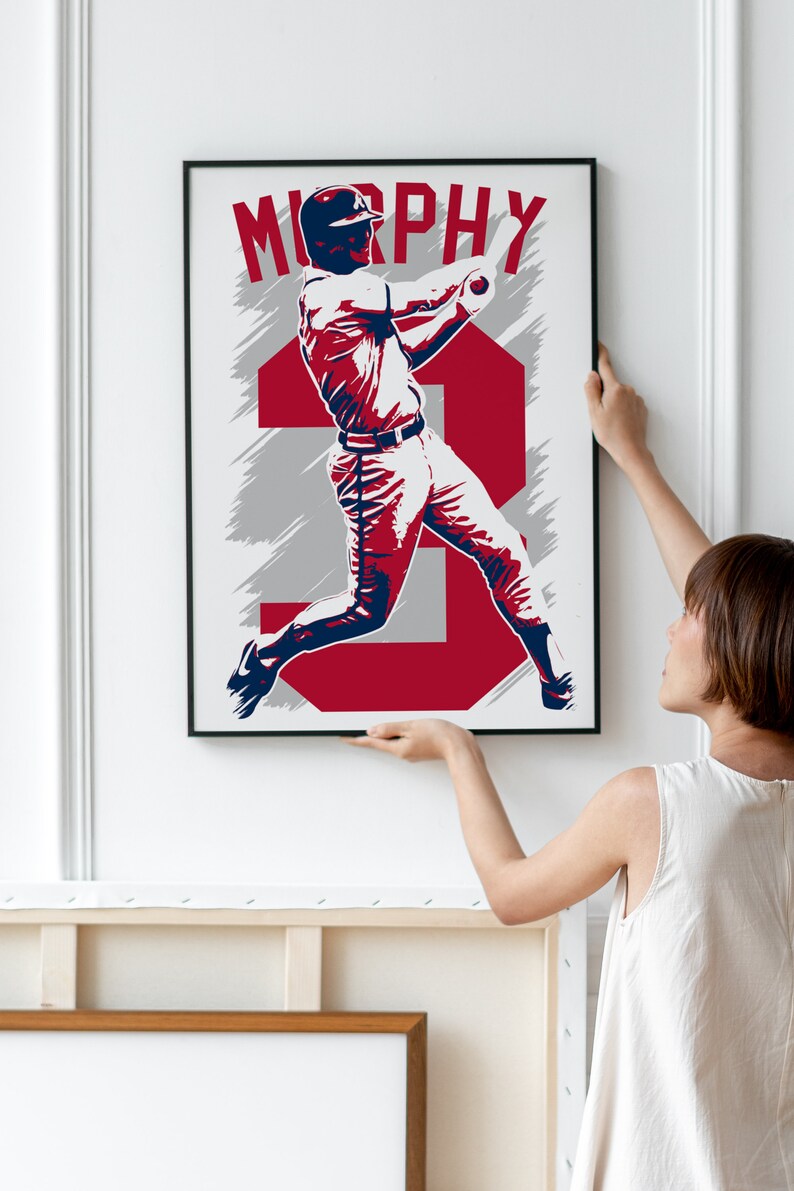 Dale Murphy Poster, Dale Murphy Print, Baseball Posters, Atlanta Braves ...