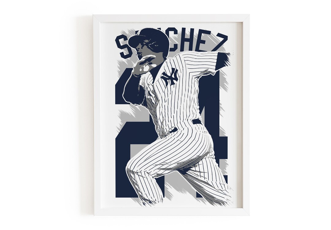 GARY SANCHEZ Poster, New York Yankees Decor, Baseball Print, My ...