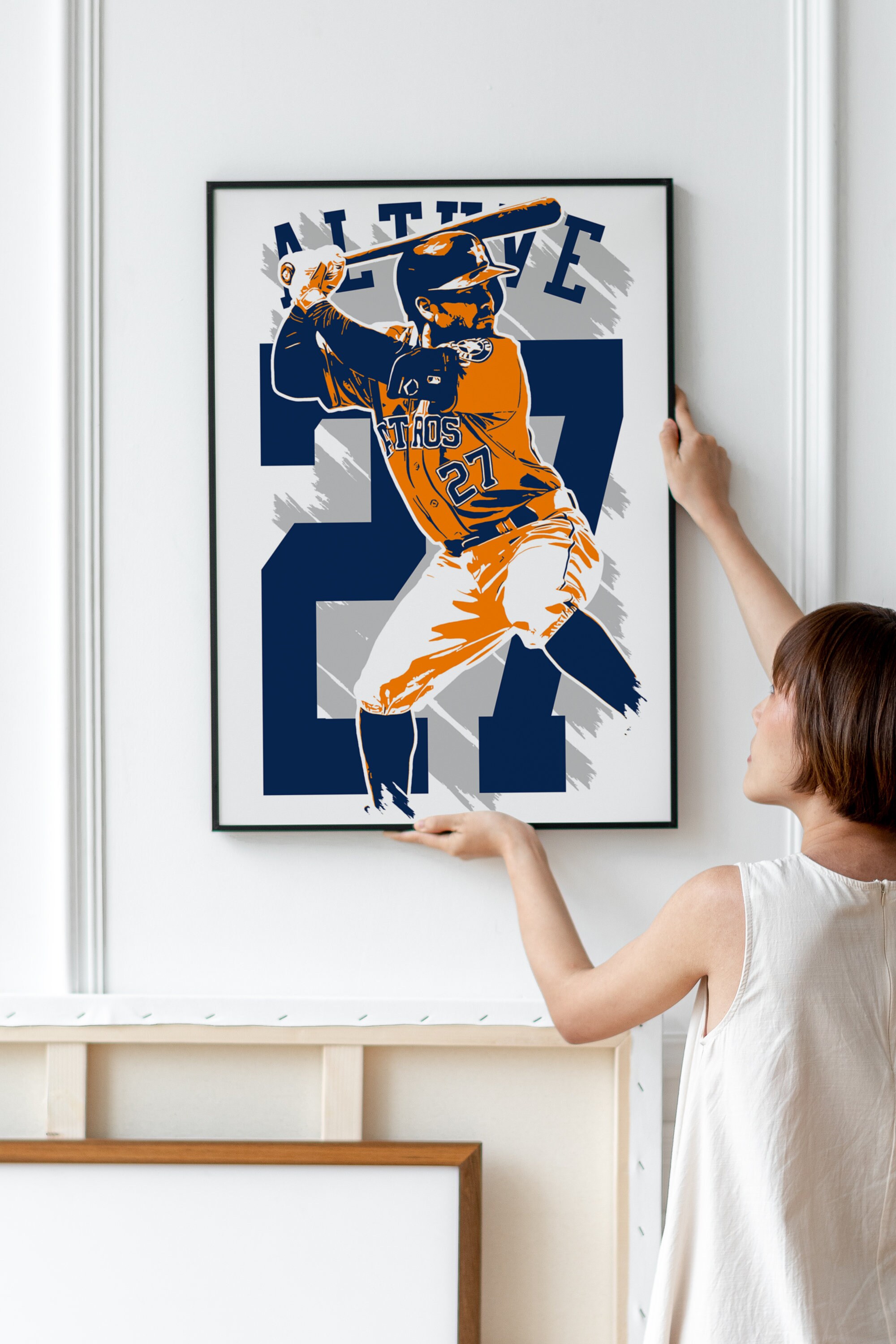 Jose Altuve Baseball Poster Jose Altuve Print Houston Astros - Etsy