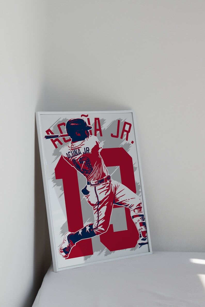 Ronald Acuna Jr. Poster, Baseball Poster, Favourite Players, Atlanta ...