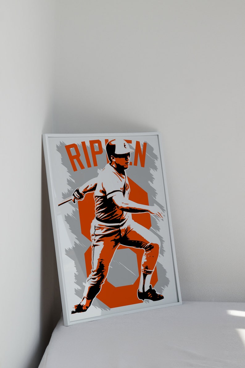 Cal Ripken Jr. Poster, Baseball Poster, Vintage Orioles Poster for ...