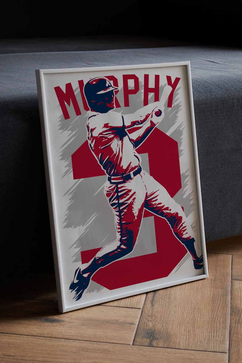 Dale Murphy Poster, Dale Murphy Print, Baseball Posters, Atlanta Braves ...
