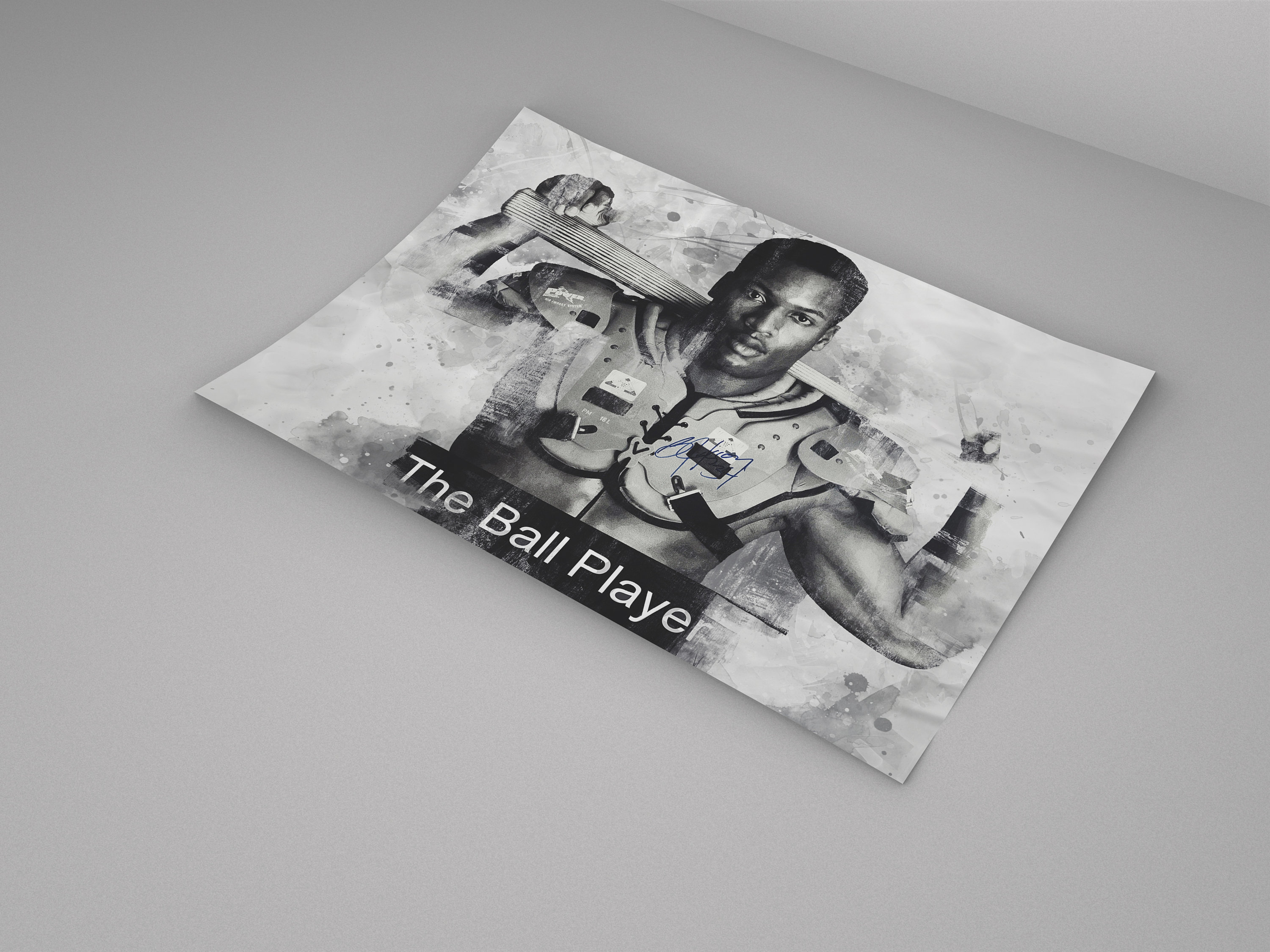 Bo Jackson Poster, Bo Jackson Watercolor Print, Baseball Wall Art ...