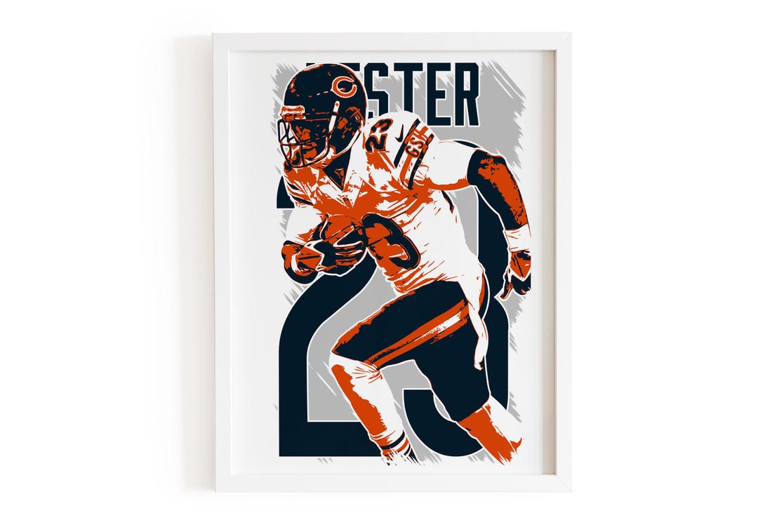 Devin Hester Art Print: Chicago Bears NFL Poster, Man Cave Decor - Etsy