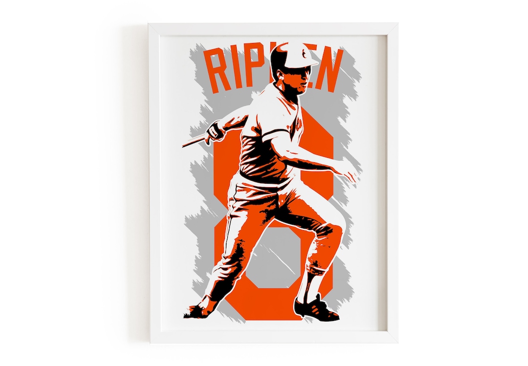Cal Ripken Jr. Baseball Poster, Cal Ripken Jr. Print, Cal Ripken Jr ...