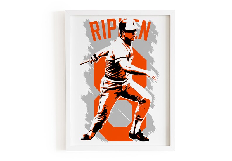 Cal Ripken Jr. Poster, Baseball Poster, Vintage Orioles Poster for ...