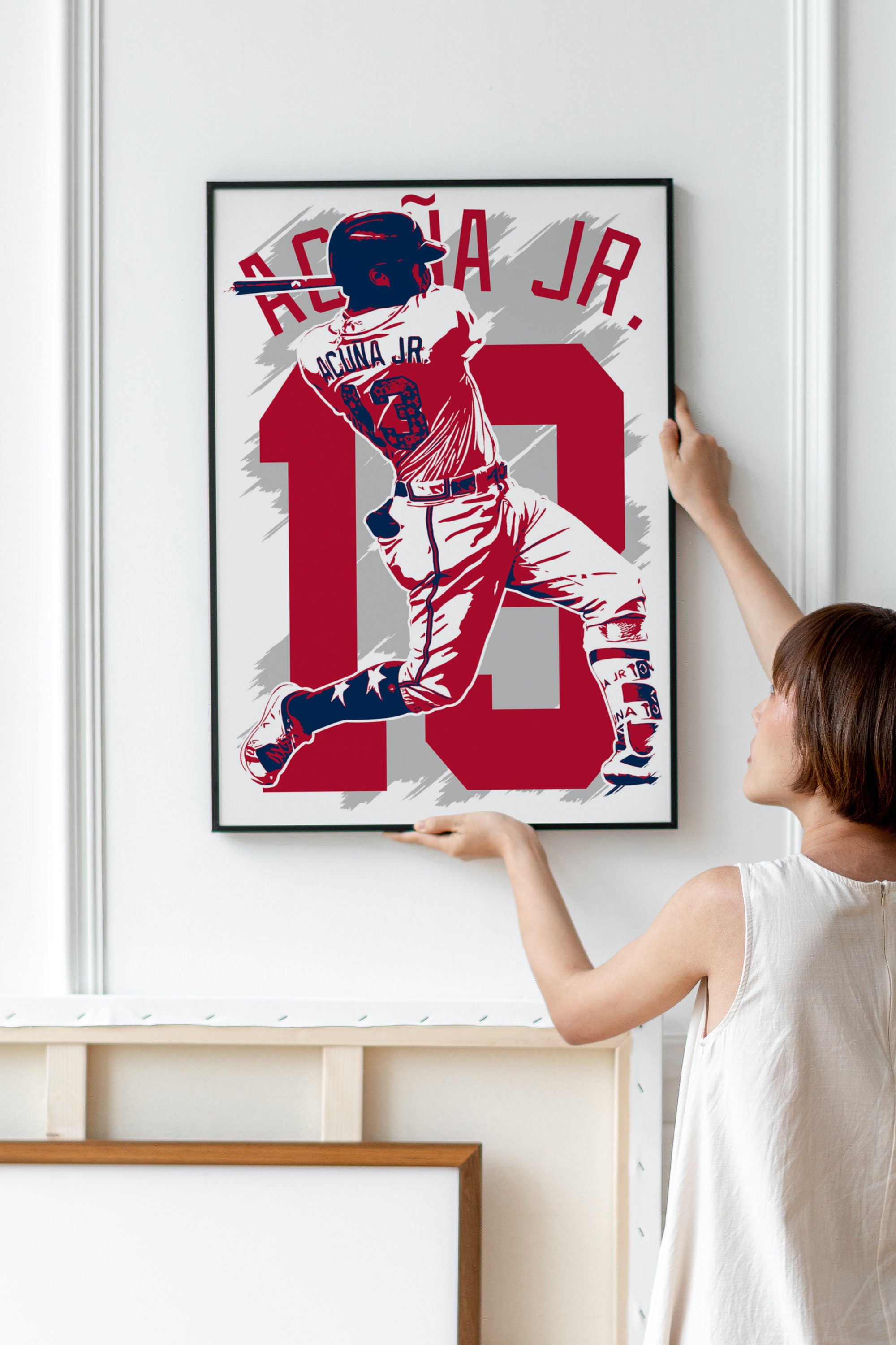 Ronald Acuna Jr. Poster, Baseball Poster, Favourite Players, Atlanta ...