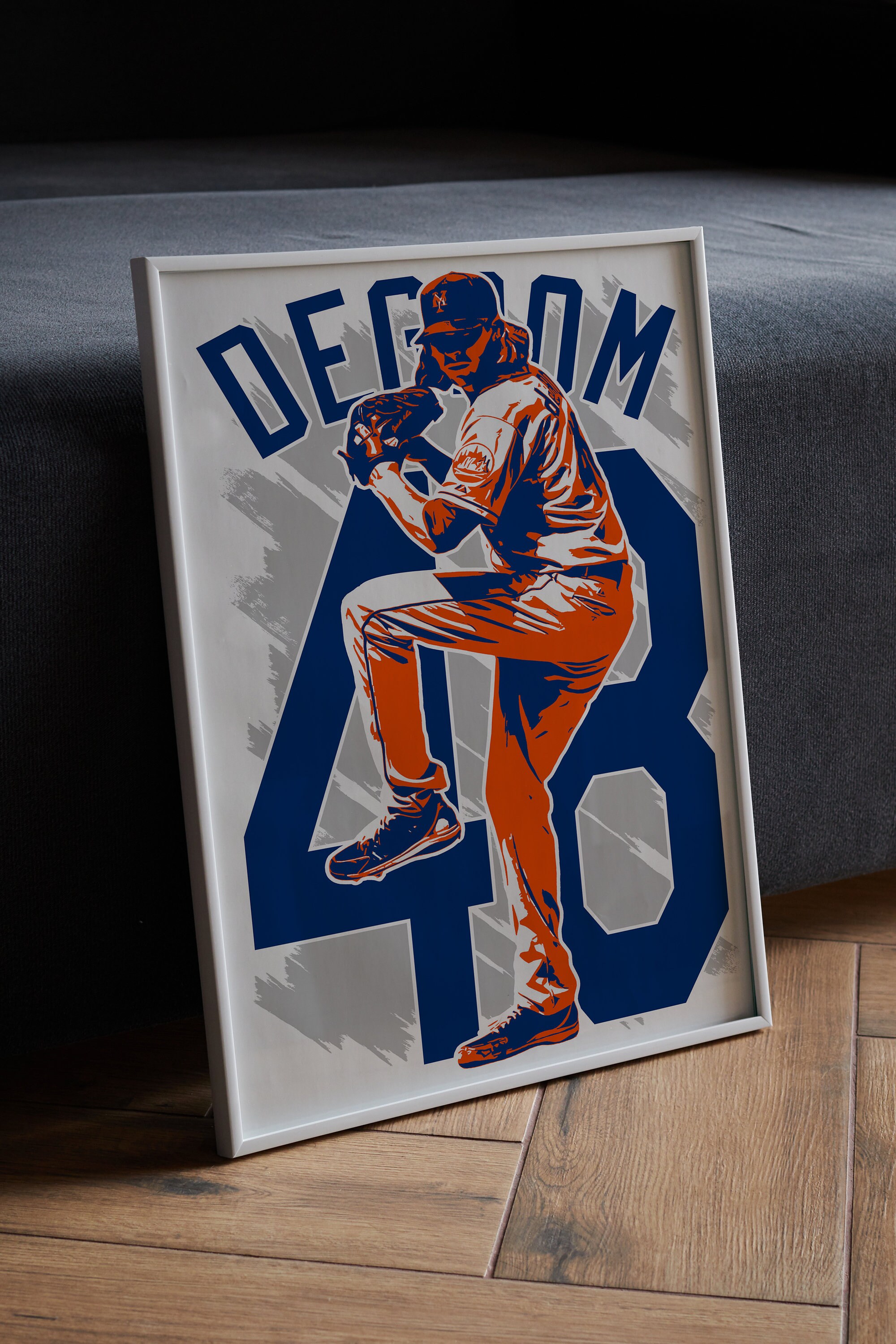 Jacob Degrom Baseball Poster, Jacob Degrom Print, New York Mets Decor ...