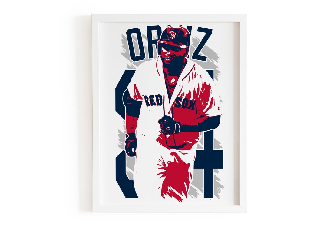 David Ortiz Poster: Boston Red Sox Art, Baseball Fan Gift - Etsy