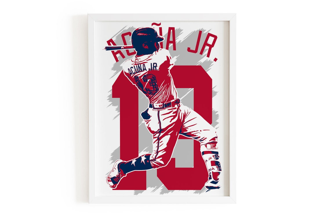 Ronald Acuna Jr. Poster, Baseball Poster, Favourite Players, Atlanta ...