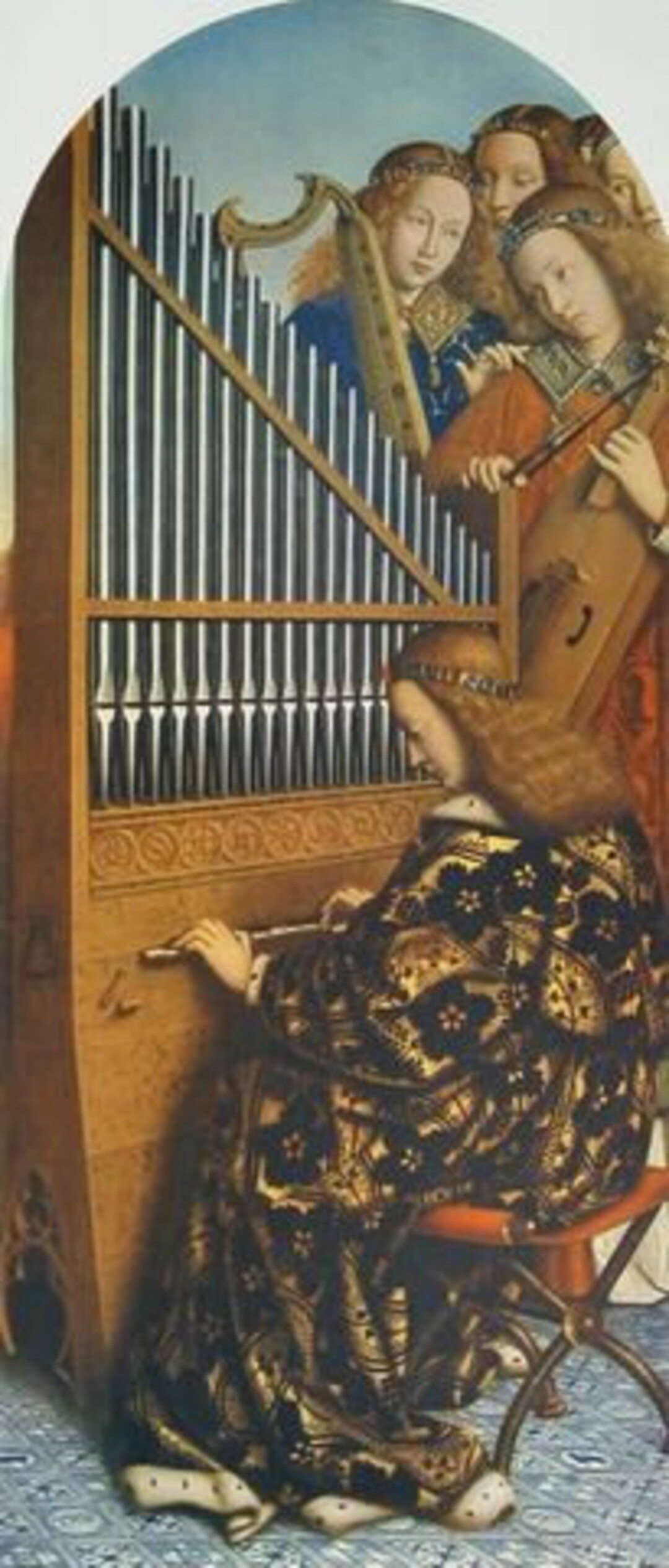 Jan Van Eyck the Musician Angels Light Print 75 X 36.4 Cm Art Print ...