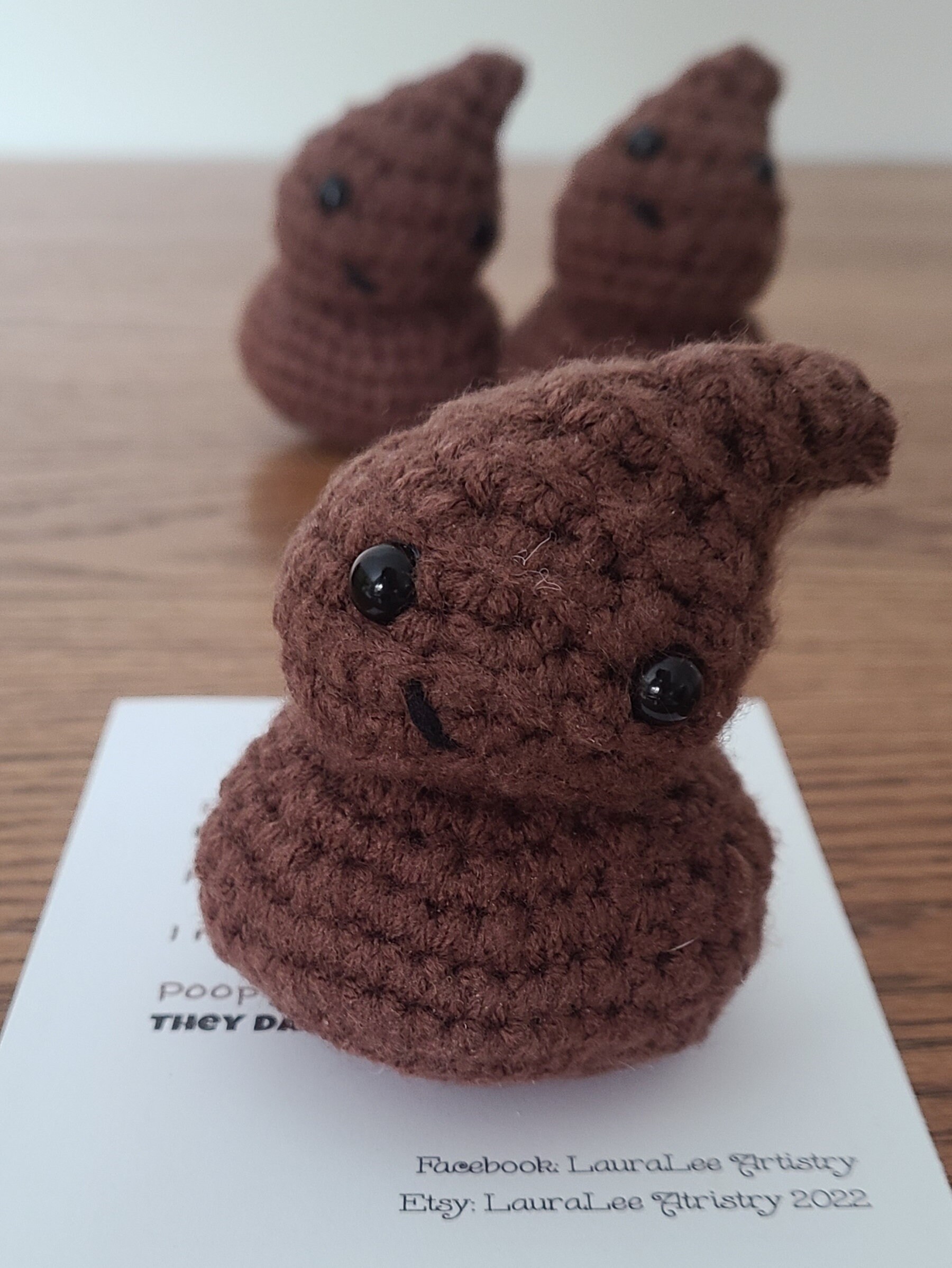 Positive Poo. Poodini Magical Poo Emotional Support Poo. Crochet Poo Plushie. Tiny Poo. Cute Poo ...