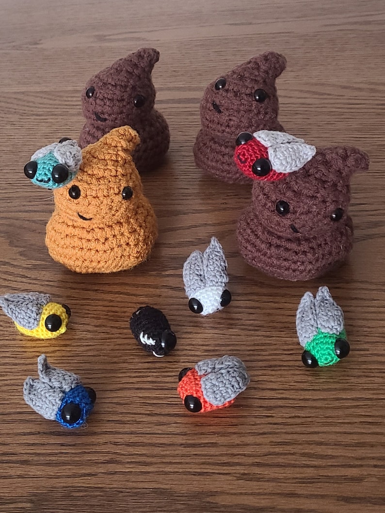 Positive Poo. Poodini Magical Poo Emotional Support Poo. Crochet Poo ...