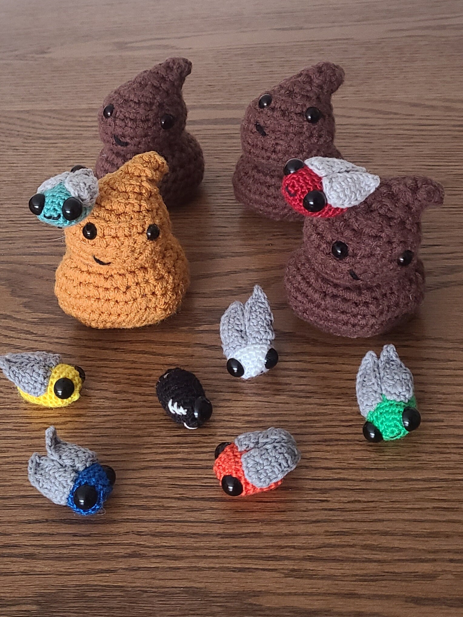 Positive Poo. Poodini Magical Poo Emotional Support Poo. Crochet Poo Plushie. Tiny Poo. Cute Poo ...