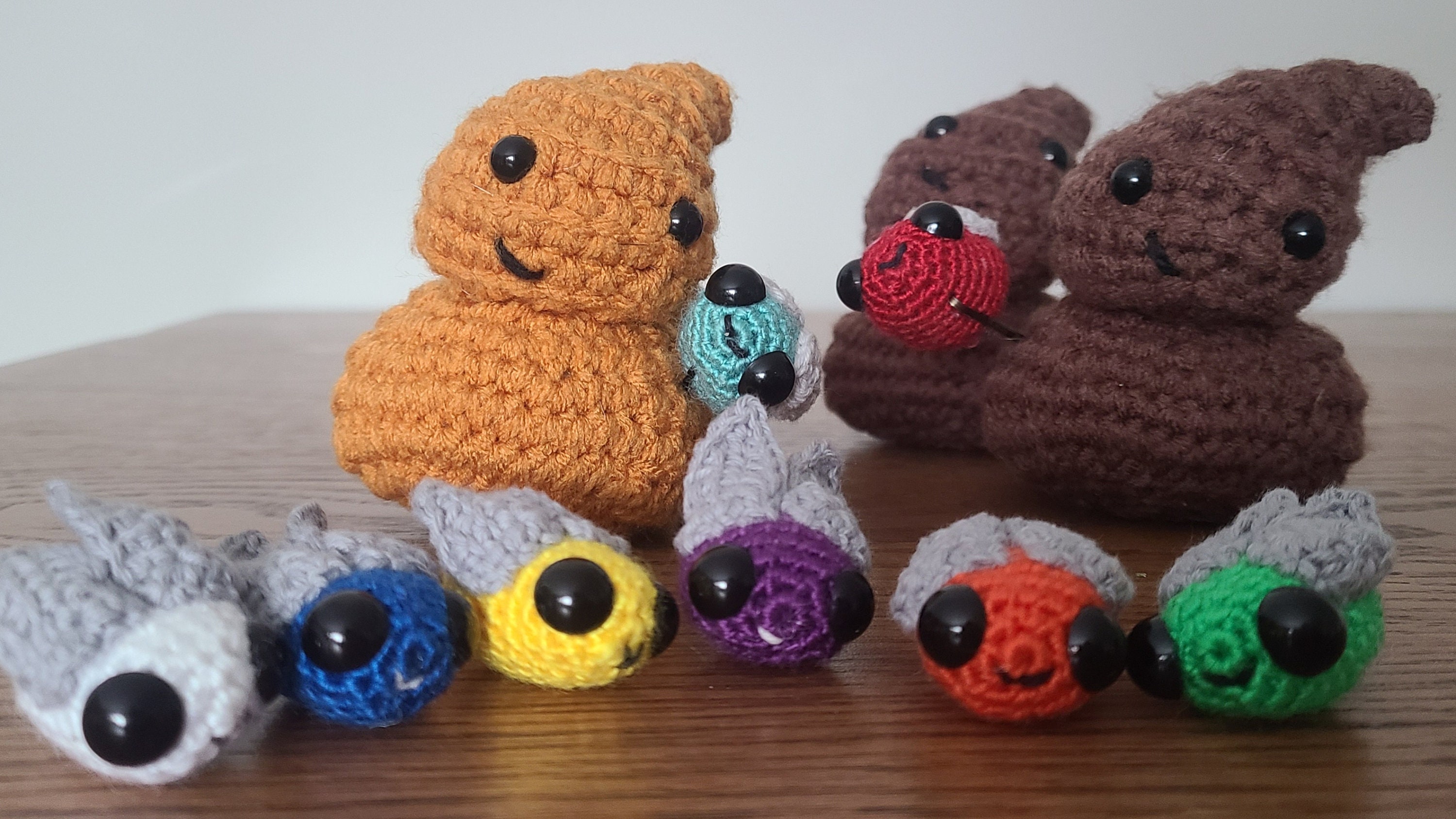 Positive Poo. Poodini Magical Poo Emotional Support Poo. Crochet Poo Plushie. Tiny Poo. Cute Poo ...
