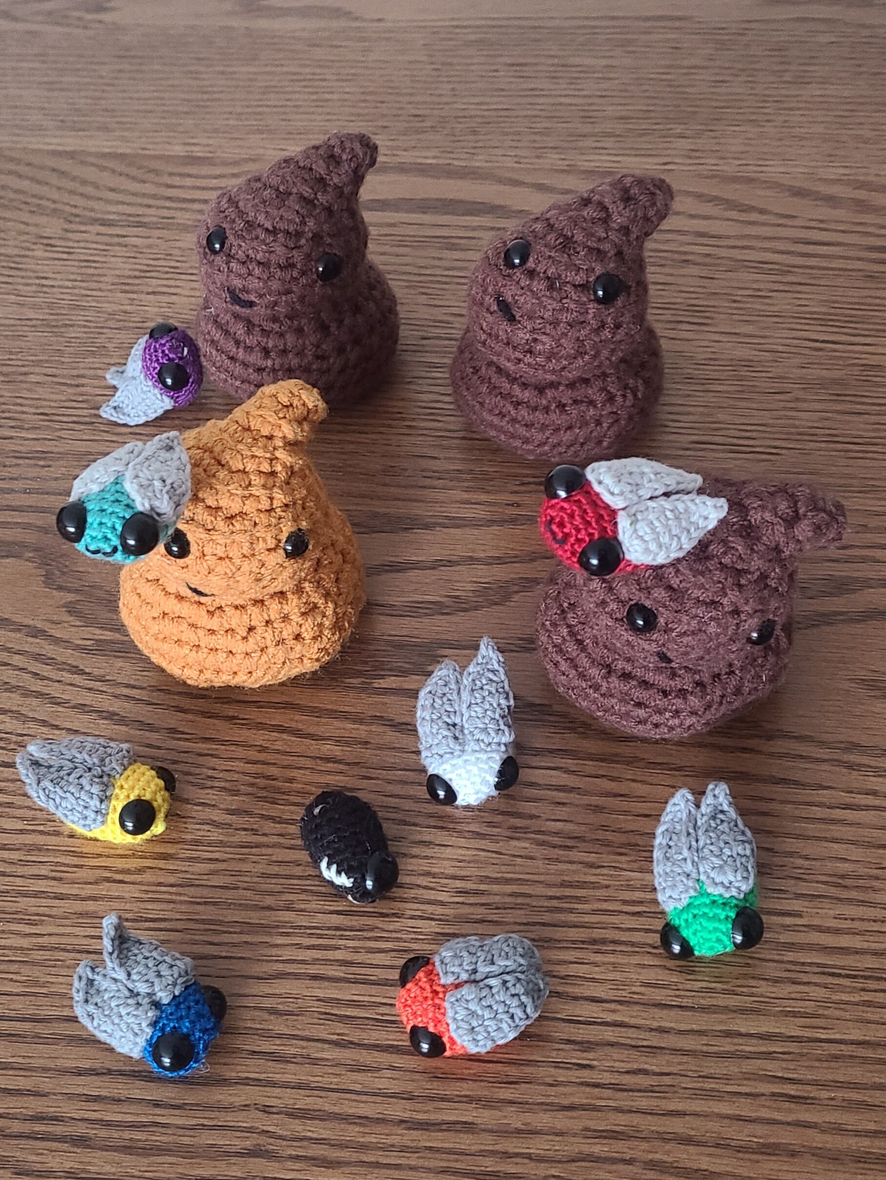 Positive Poo. Poodini Magical Poo Emotional Support Poo. Crochet Poo Plushie. Tiny Poo. Cute Poo ...