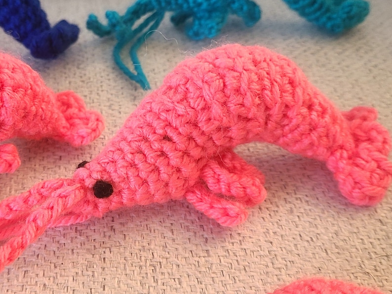 Shrimp Crochet Pattern. Low Sew. Amigurumi PDF - Etsy