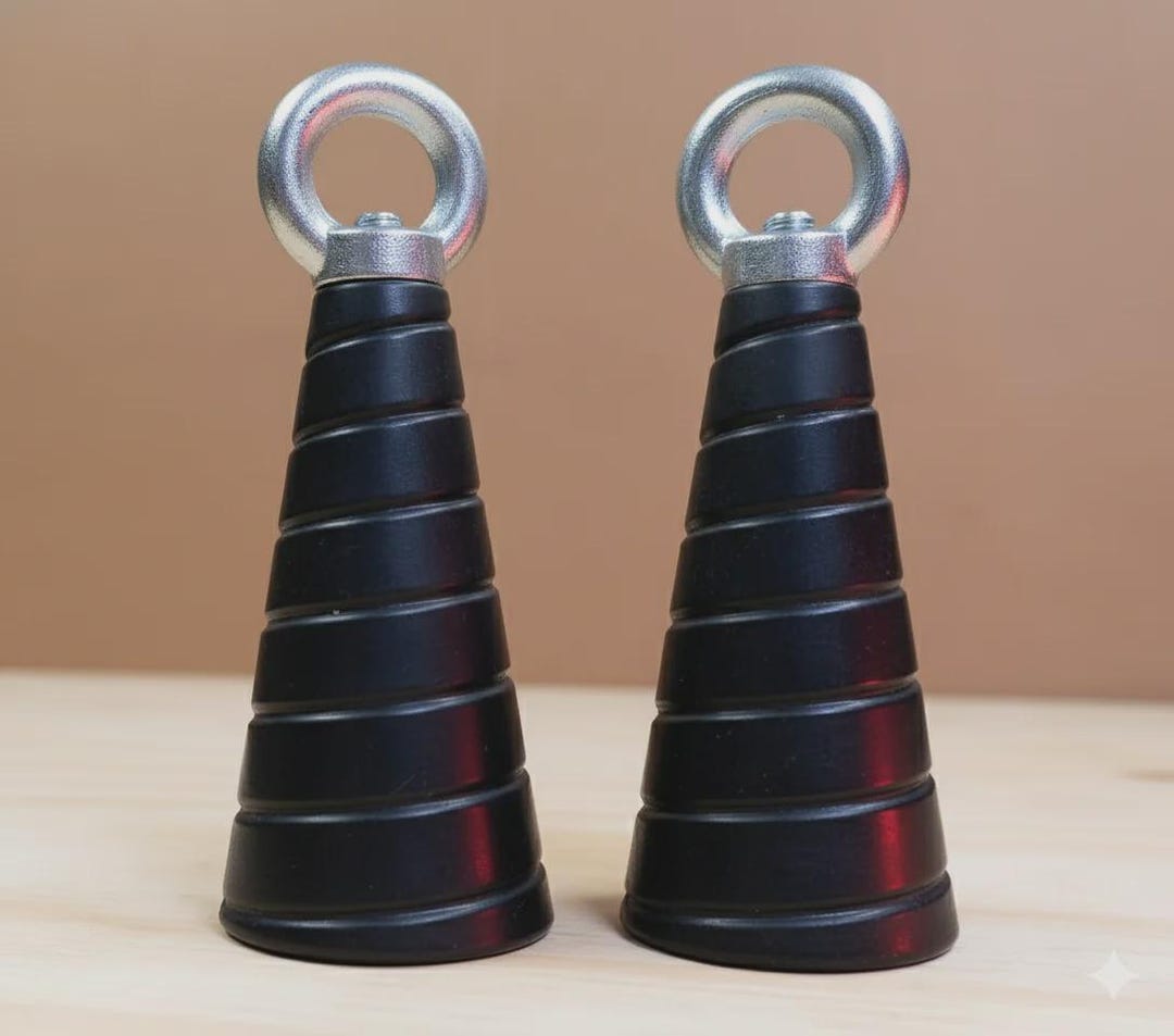 Tri-grips Tapered Tricep Cone: Solid Rubber Gym Handle - Etsy
