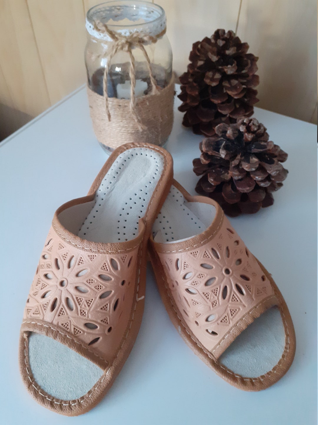 Ladies Traditional Polish Slippers 100% Leather - Etsy
