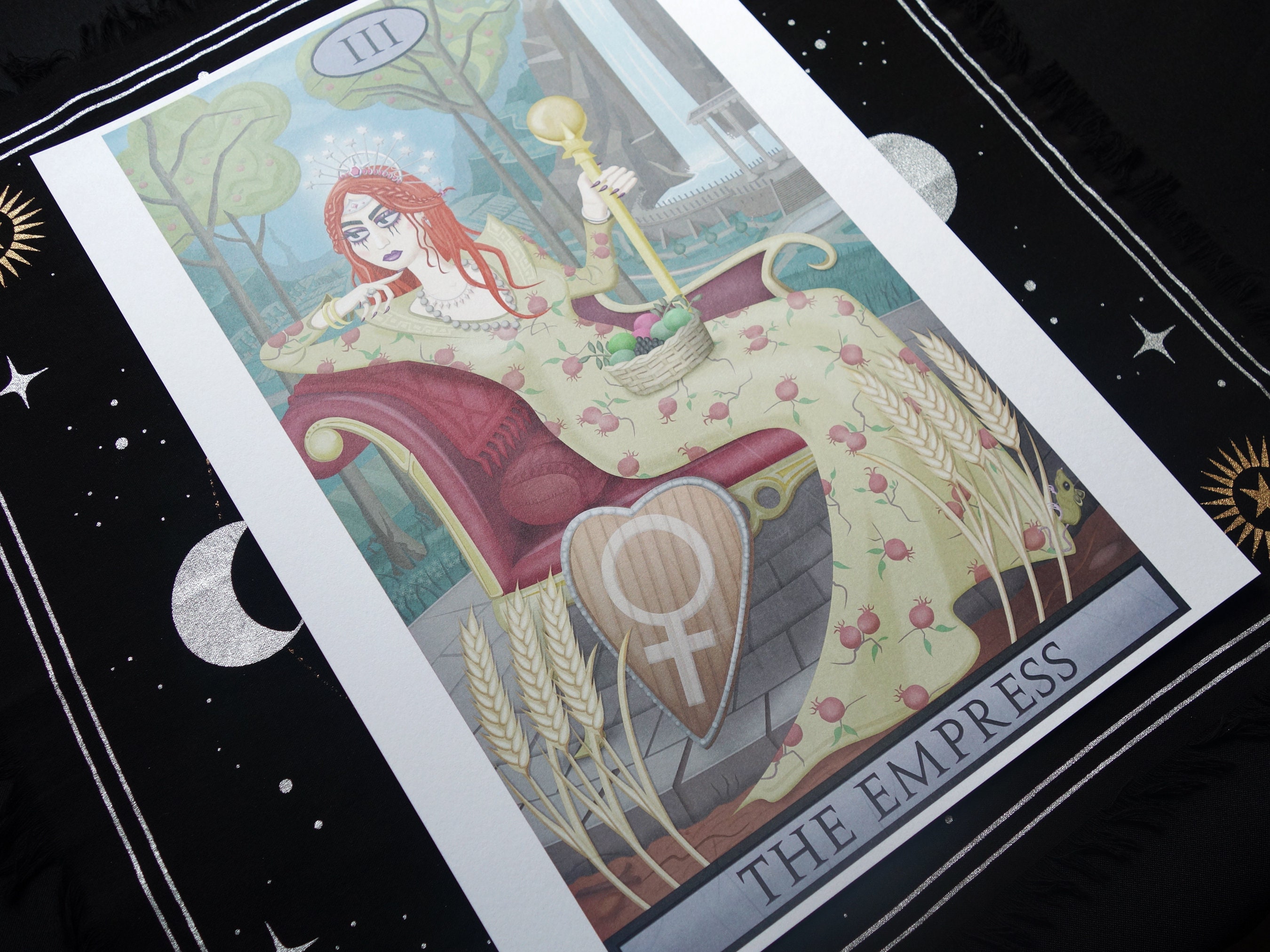 The Empress Tarot Art Print Miseryweeds Gothic Art A3 Etsy