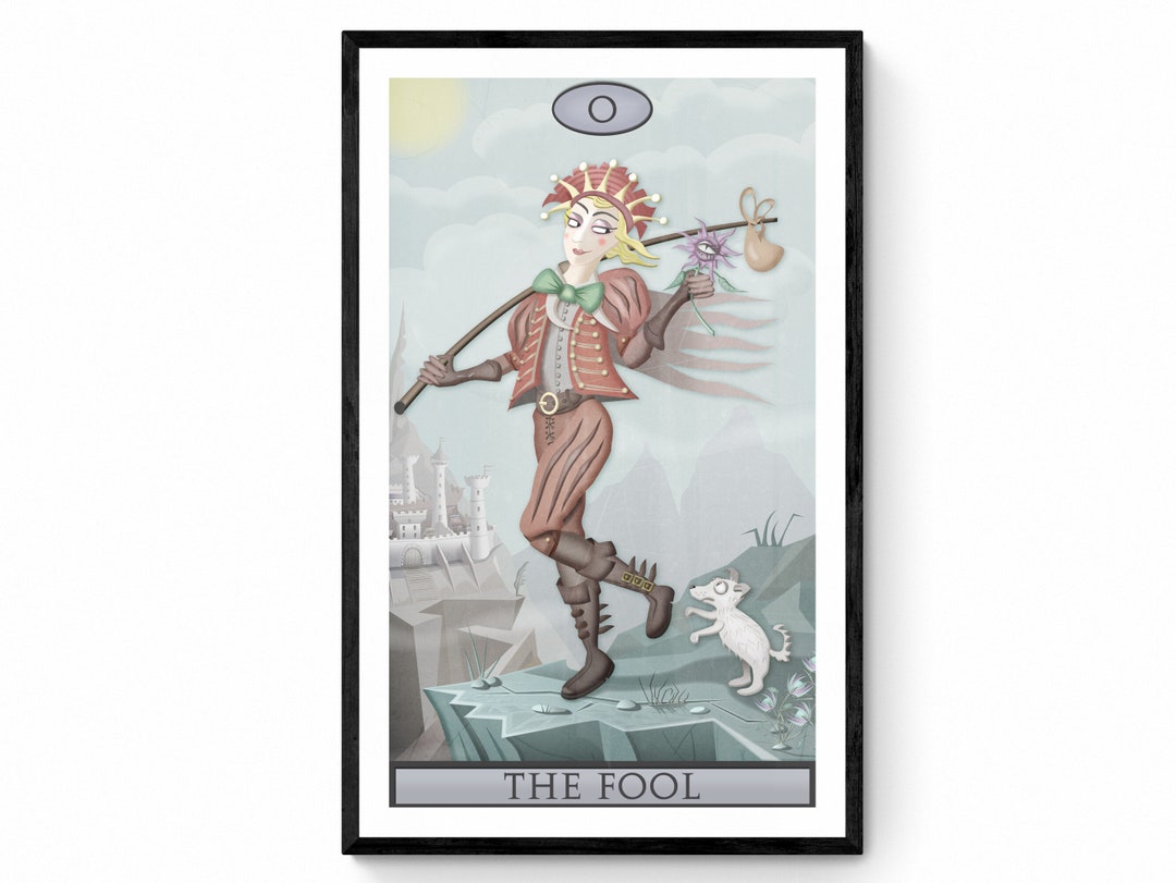 The Fool Tarot Art Print Miseryweeds Gothic Art A3 - Etsy