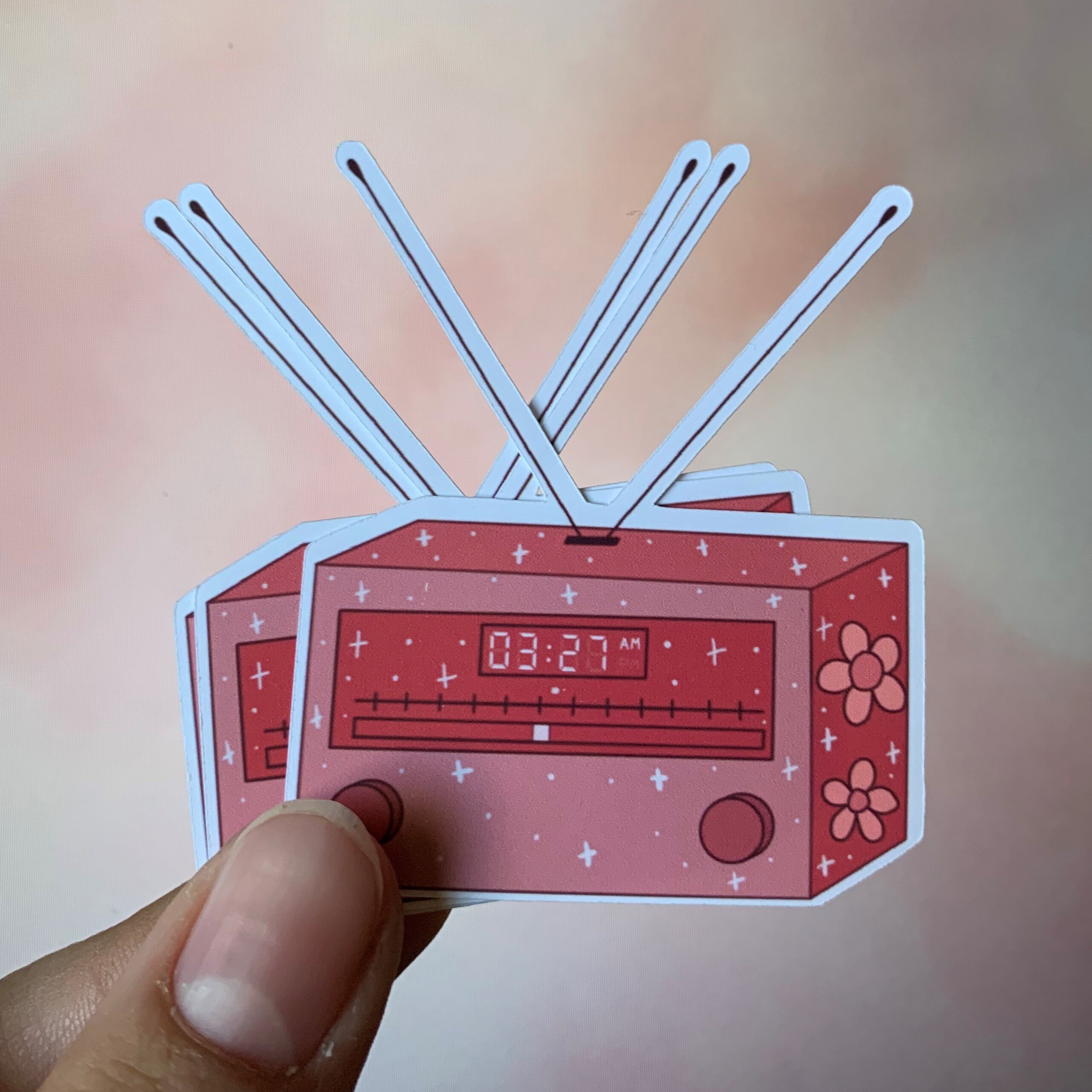 Radio Sticker, Süße Dekoration, Laptop Sticker, Niedliche Sticker ...