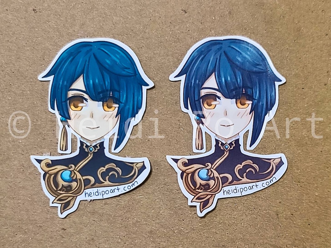 Xingqiu Genshin Impact Sticker - Etsy Hong Kong