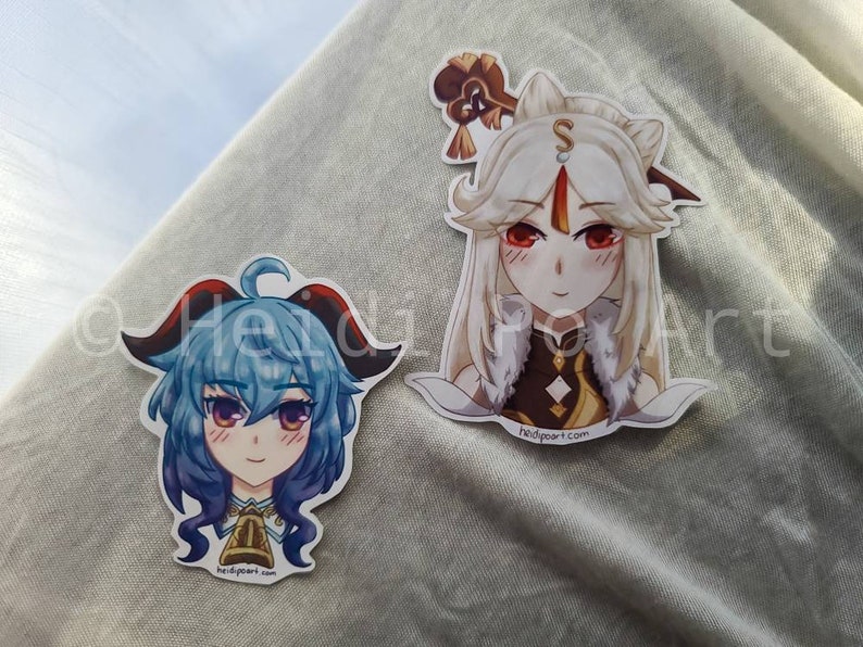 Ganyu Genshin Impact Sticker - Etsy