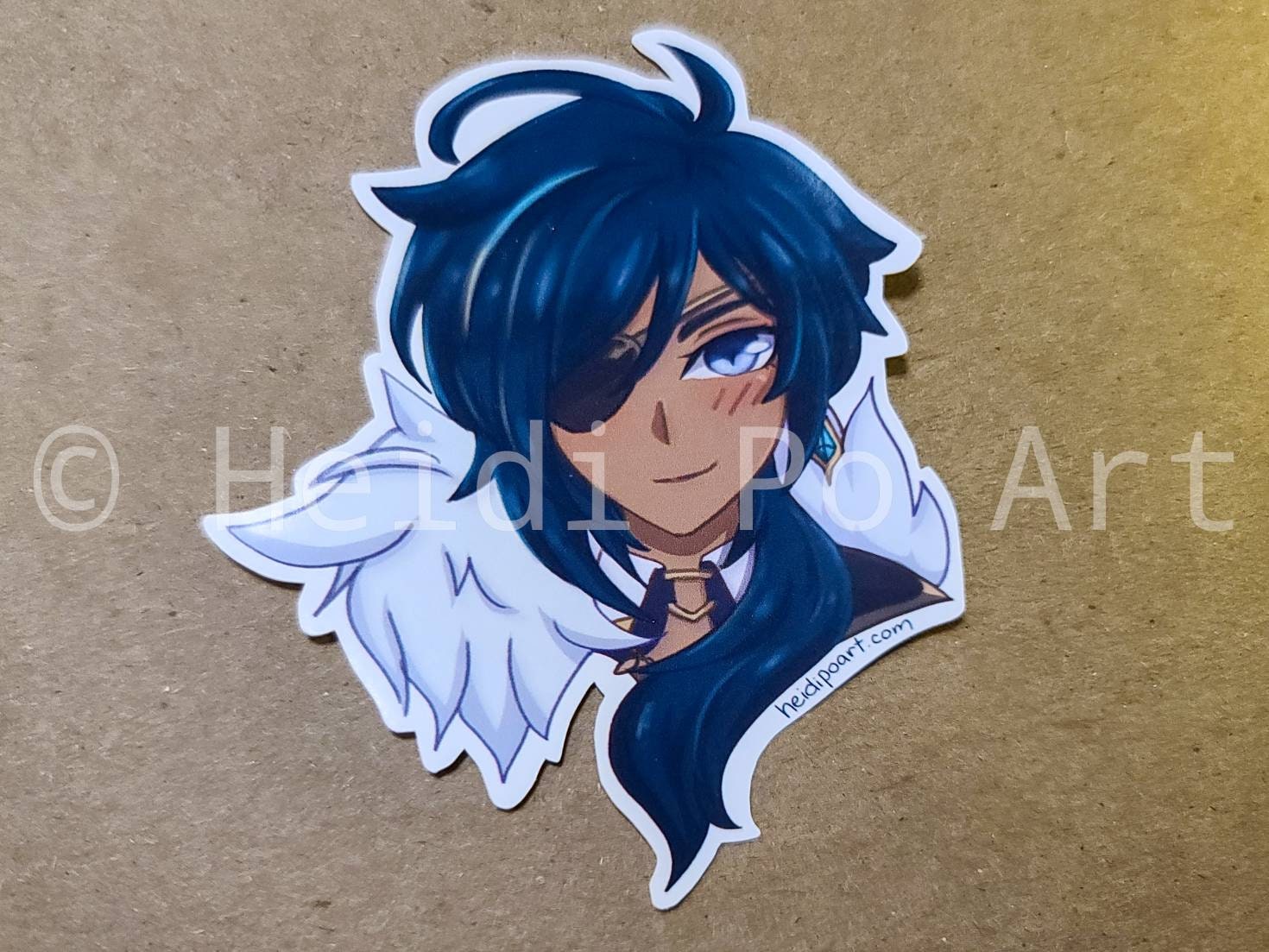 Kaeya Genshin Impact Sticker - Etsy