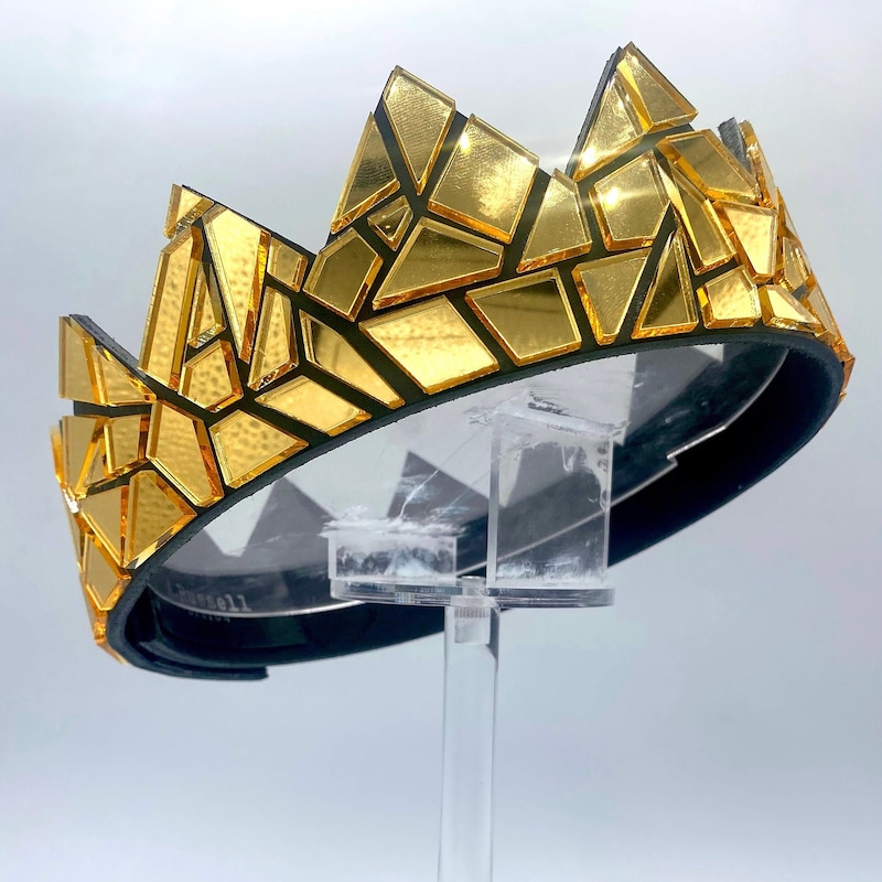 Black Gold Geometric Mirror - Etsy