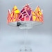 Holographic Neon Pink Mirror Crown on White Leather - Etsy