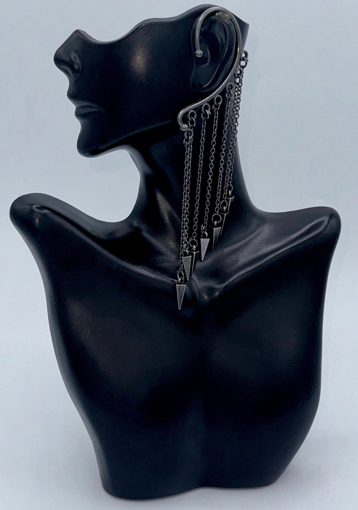 Gunmetal Spike Ear Cuff - Etsy