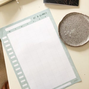 At A Glance Term Planner (printable Digital Download) - Semester ...