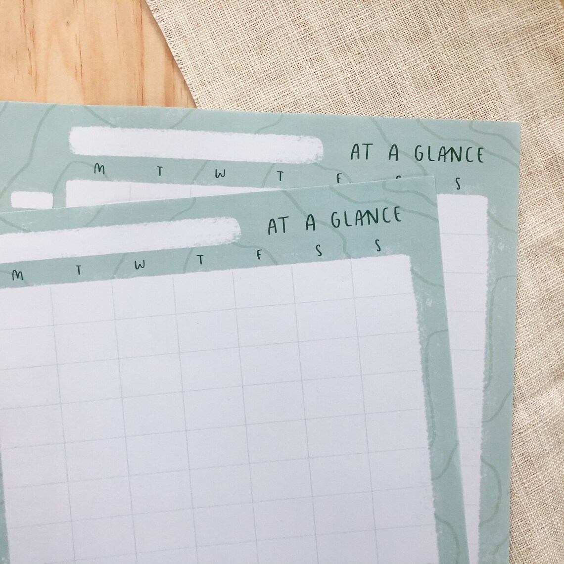At A Glance Term Planner (printable Digital Download) - Semester ...