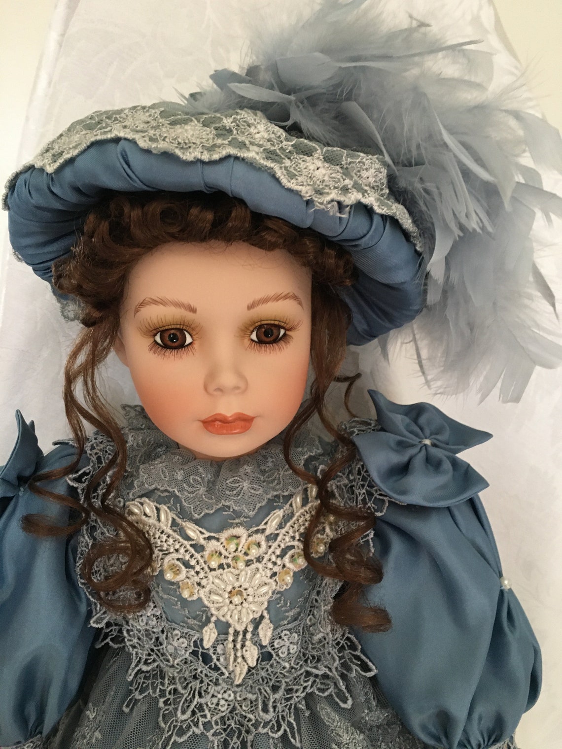 Vintage in Box Cracker Barrel Monica Ann Porcelain Doll - Etsy