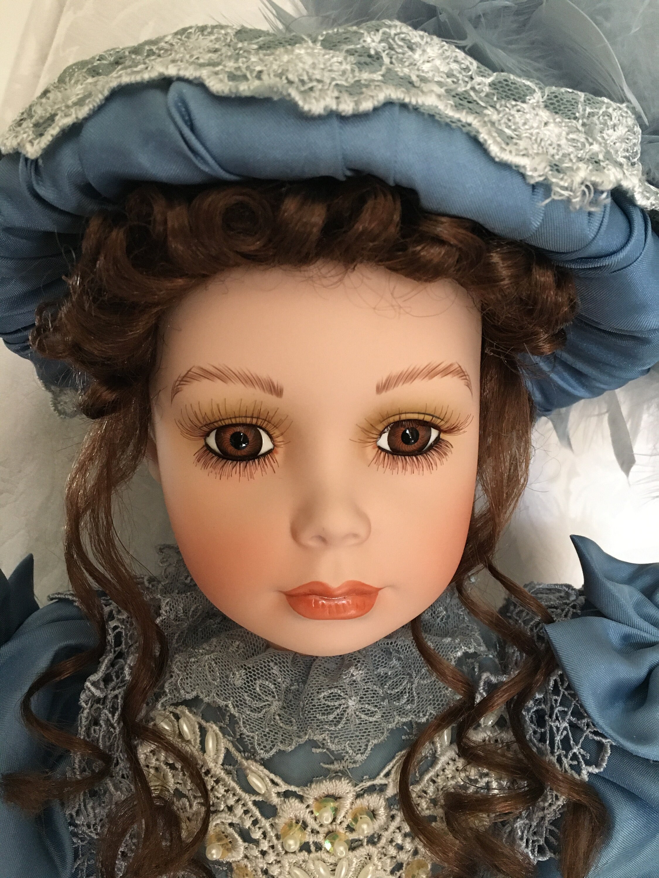 Vintage in Box Cracker Barrel Monica Ann Porcelain Doll - Etsy