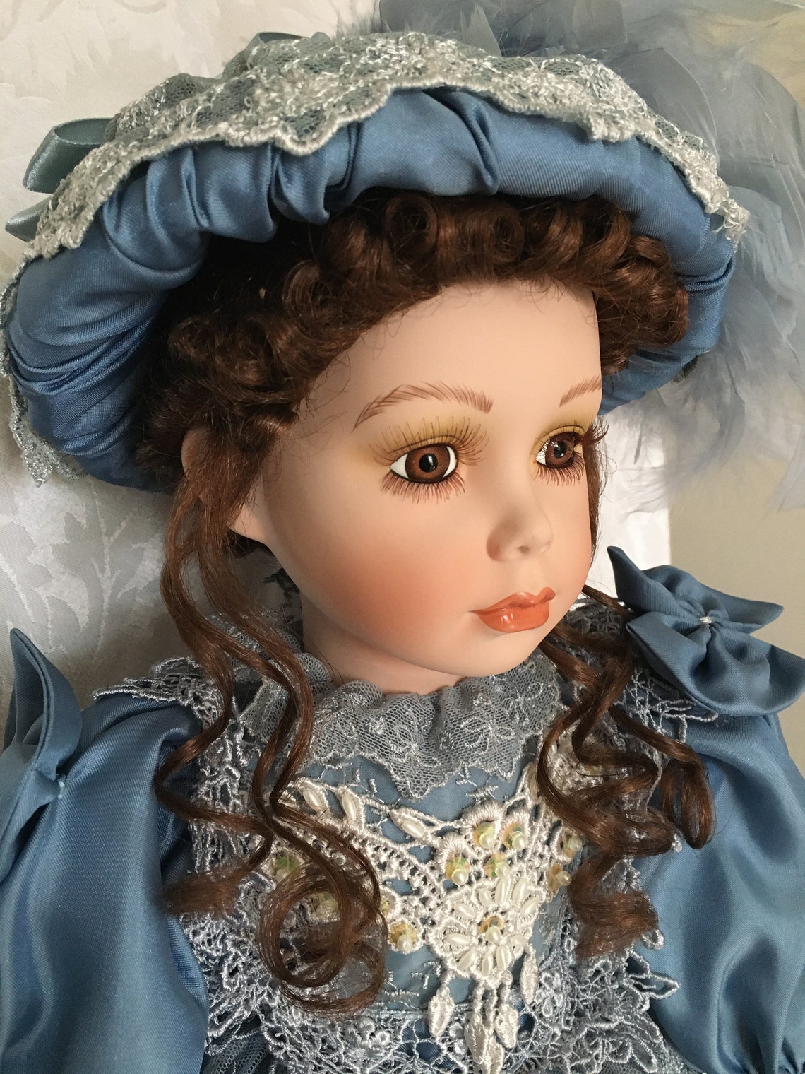 Vintage in Box Cracker Barrel Monica Ann Porcelain Doll - Etsy