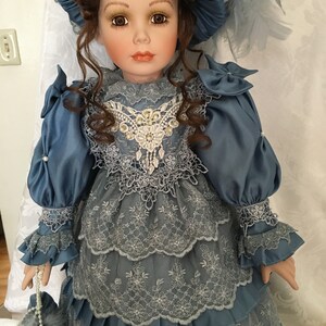 Vintage in Box Cracker Barrel Monica Ann Porcelain Doll - Etsy