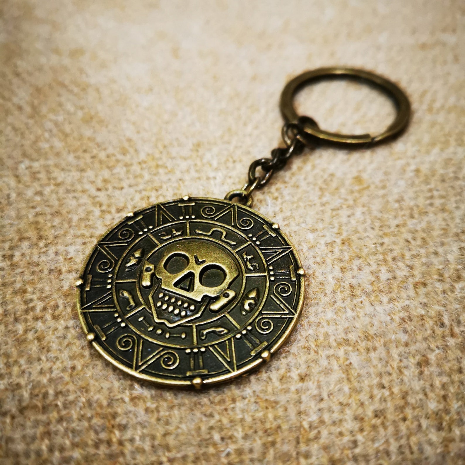 Pirate Coin Necklace Pirate Coin Keychain - Etsy